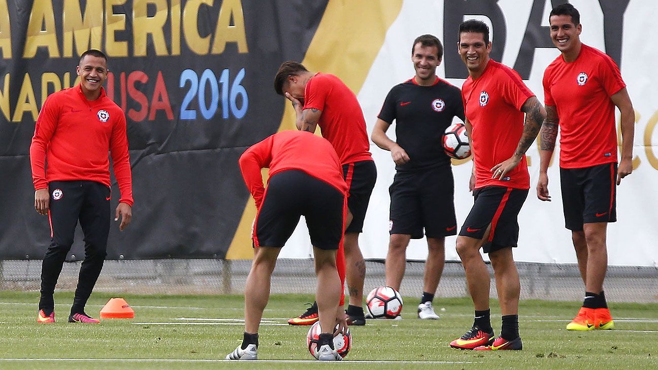 Chile realizó entrenamiento liviano horas antes del partido - ESPN