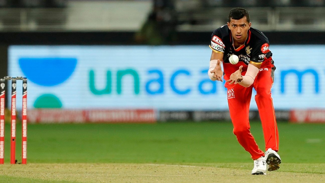 Navdeep Saini suffers split webbing in bowling hand - ESPN
