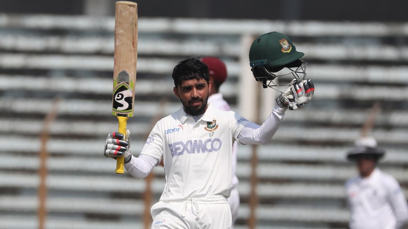 Mominul Haque cements Test standing, one record at a time - ESPN