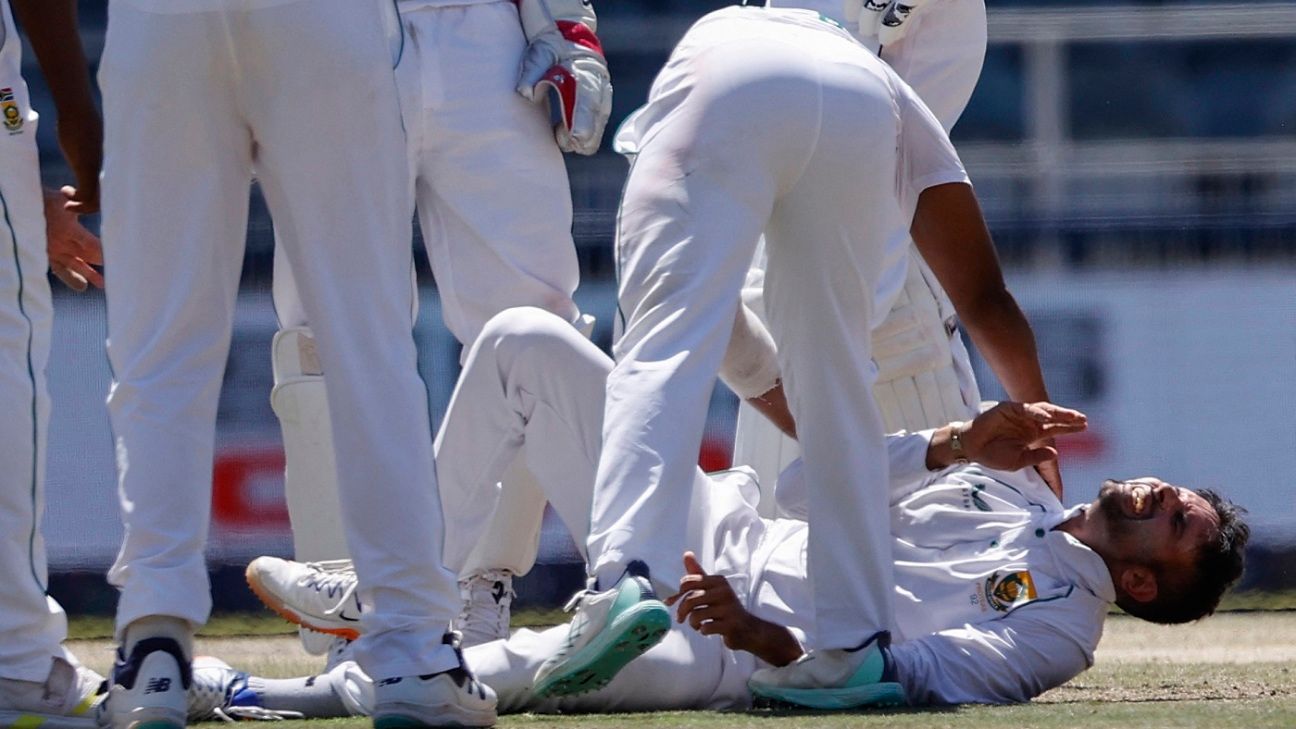 Maharaj in danger of missing ODI World Cup with Achilles injury - ESPN