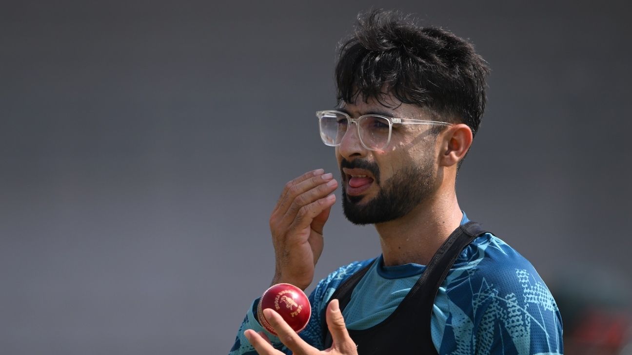 Abrar in hospital after falling ill during Multan Test - ESPN