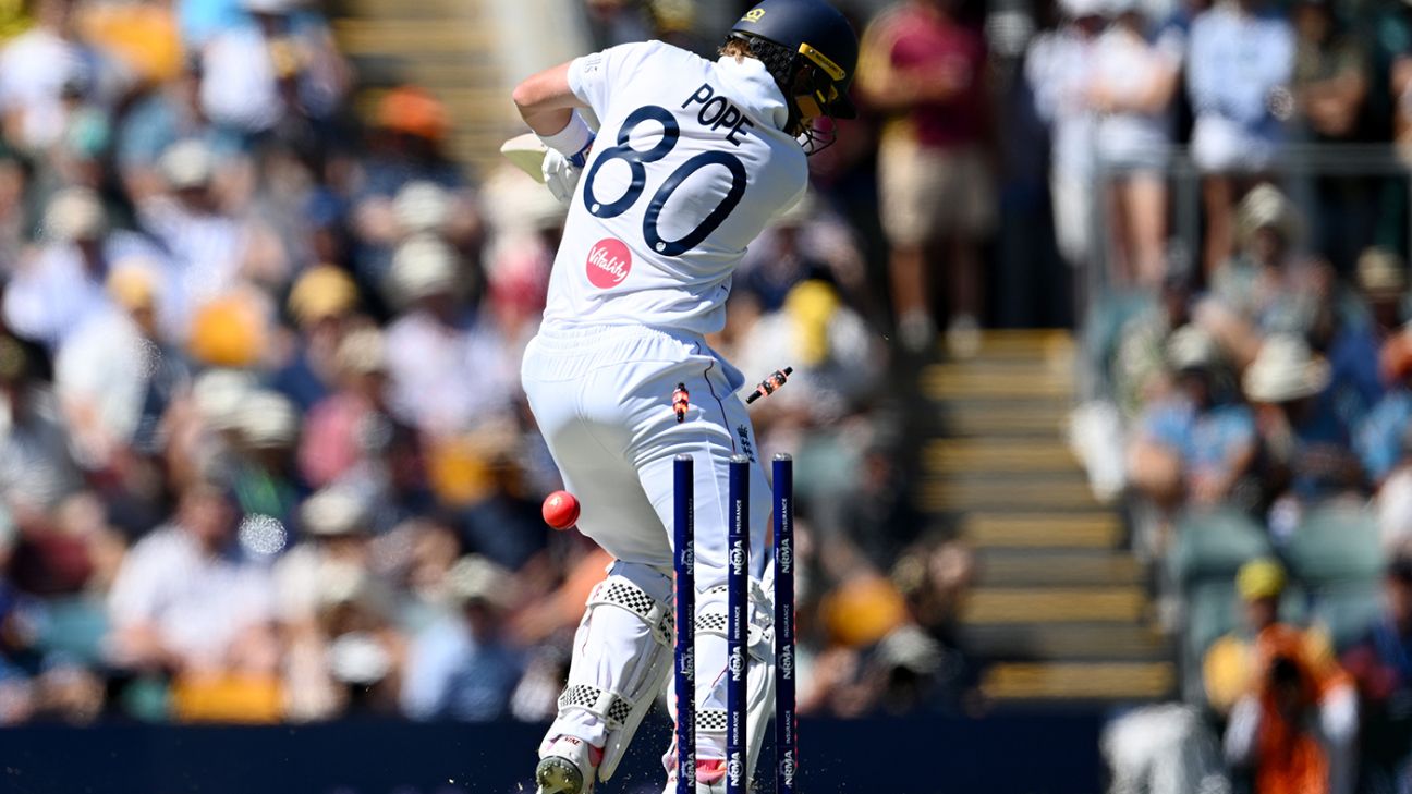 Pope runs out of rope as Bazball's poster-boy turns fall-guy - ESPN