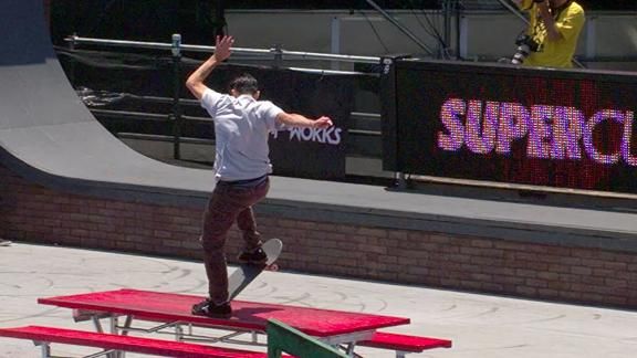 Billy Marks' 53 at Skateboard Street - ESPN Video