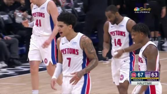 Triple de Hayes cierra la primera mitad en Sacramento - ESPN Video