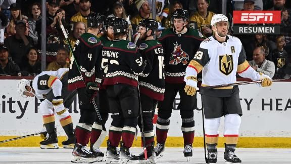 Doblete de Carcone le da el triunfo a Coyotes sobre Golden Knights ...