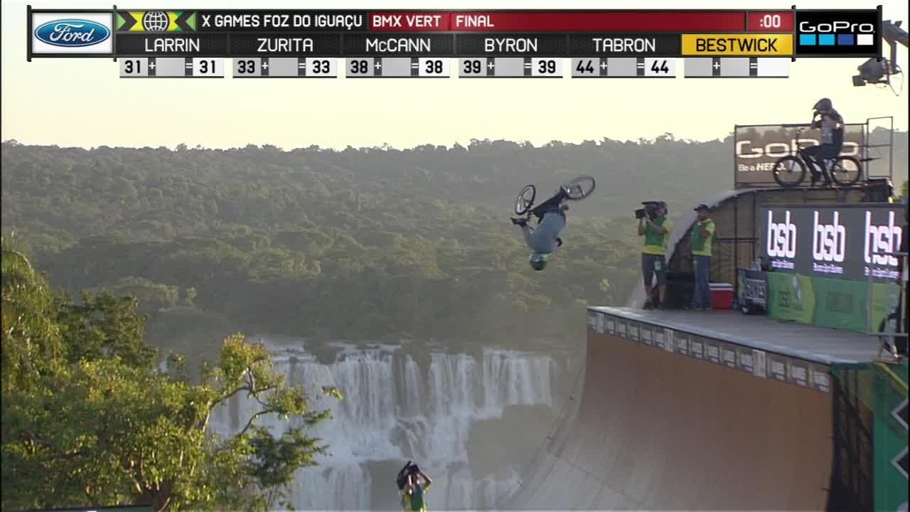 Jamie Bestwick, gold BMX Vert run 1 of 2 - ESPN Video