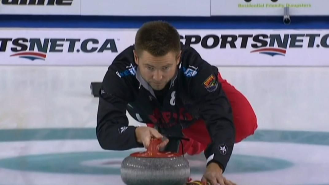 Wild Curling Shot Stuns Opponent - ESPN Video
