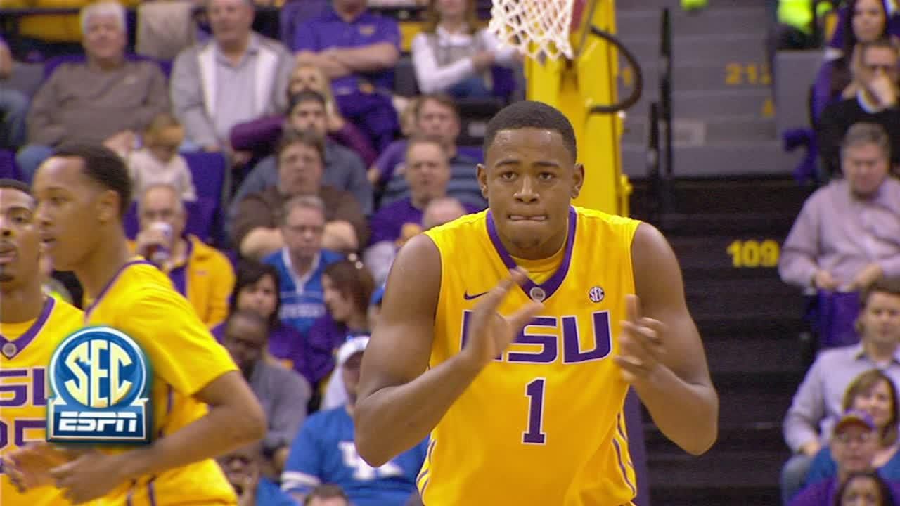 1H LSU J. Mickey made Dunk. Assisted by J. Patterson. - ESPN Video