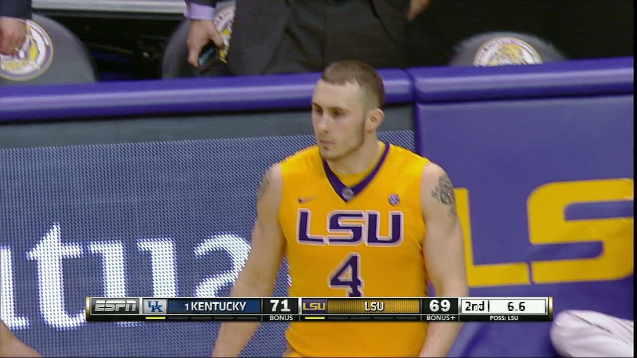 2H LSU J. Martin Defensive Rebound. - ESPN Video