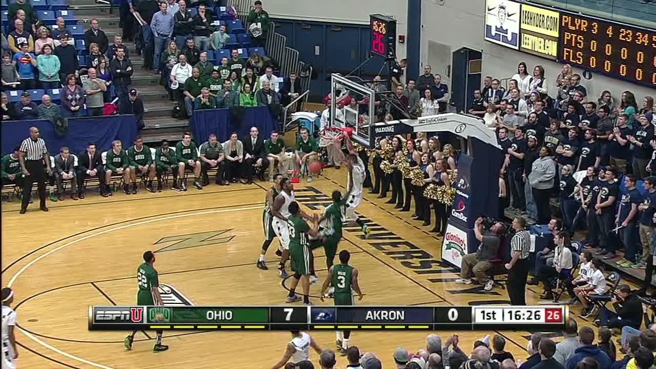 1H AKR P. Forsythe made Dunk. Assisted by I. Johnson. - ESPN Video