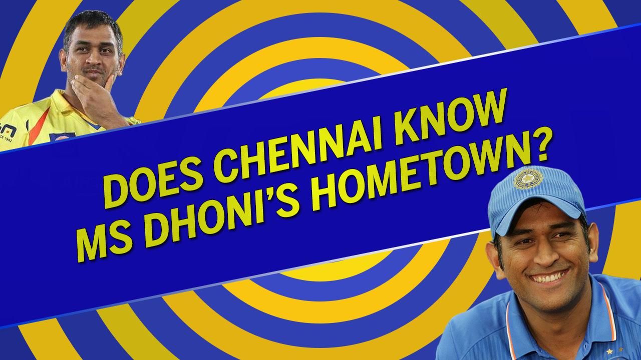 Does Chennai know where MSD is from? - ESPN Video