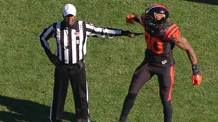 Hokies DE Dadi Nicolas suspended one half for hitting ref - ESPN