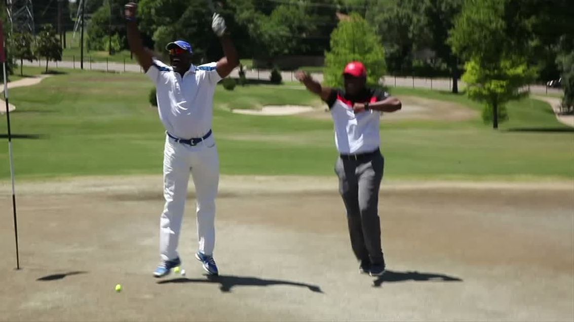 Iraq veteran Randy Shack makes impressive long putt - ESPN Video