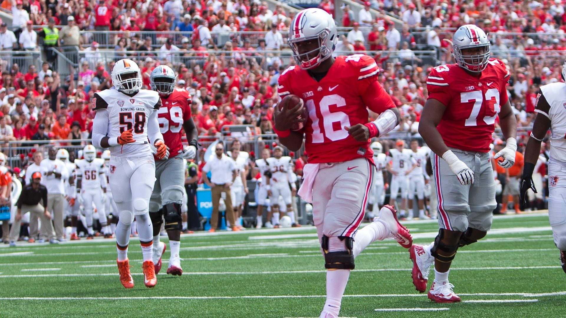 J.T. Barrett's seven touchdown day - ESPN Video