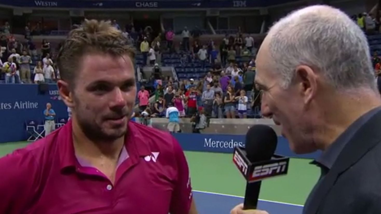 Stan so happy with 'tough' win over del Po - ESPN Video