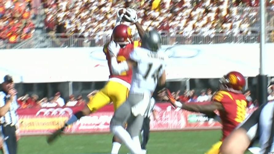 USC's Jackson makes incredible INT - ESPN Video