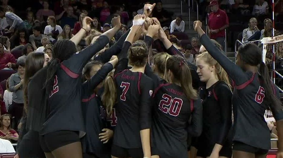 Stanford sweeps USC - ESPN Video