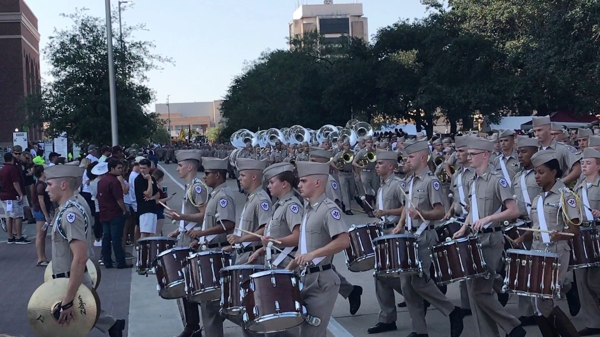 Texas A&M band marches into Kyle Field - ESPN Video