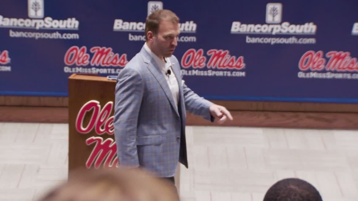 Ole Miss AD surprises team by announcing Luke as head coach - ESPN Video