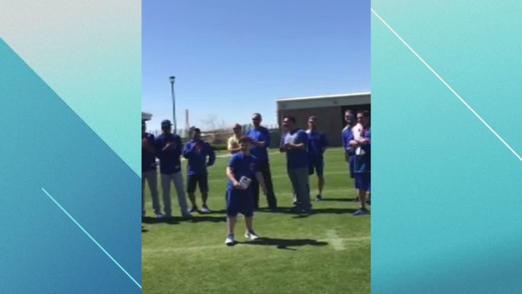 David Ross' son gets entire team laughing - ESPN Video
