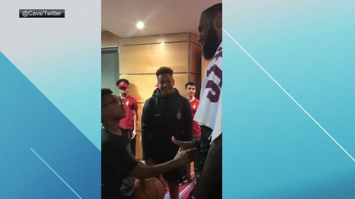 LeBron's son mesmerized by his performance in Game 6 - ESPN Video