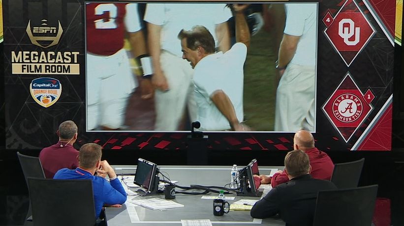 Saban's headset smash broken down in the Film Room - ESPN Video