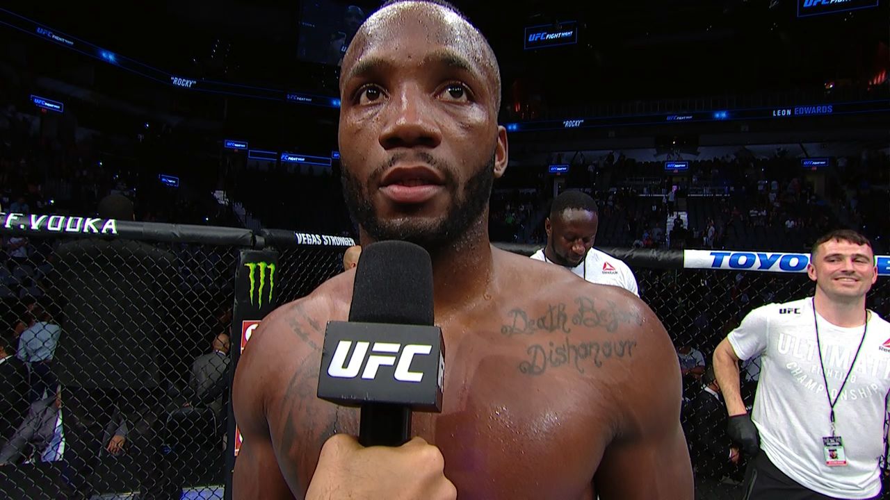 Edwards satisfied with win vs. dos Anjos, calls out Masvidal - ESPN Video