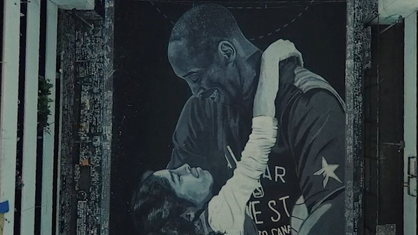 The crumbling Tenement with a famous basketball court - ESPN Video