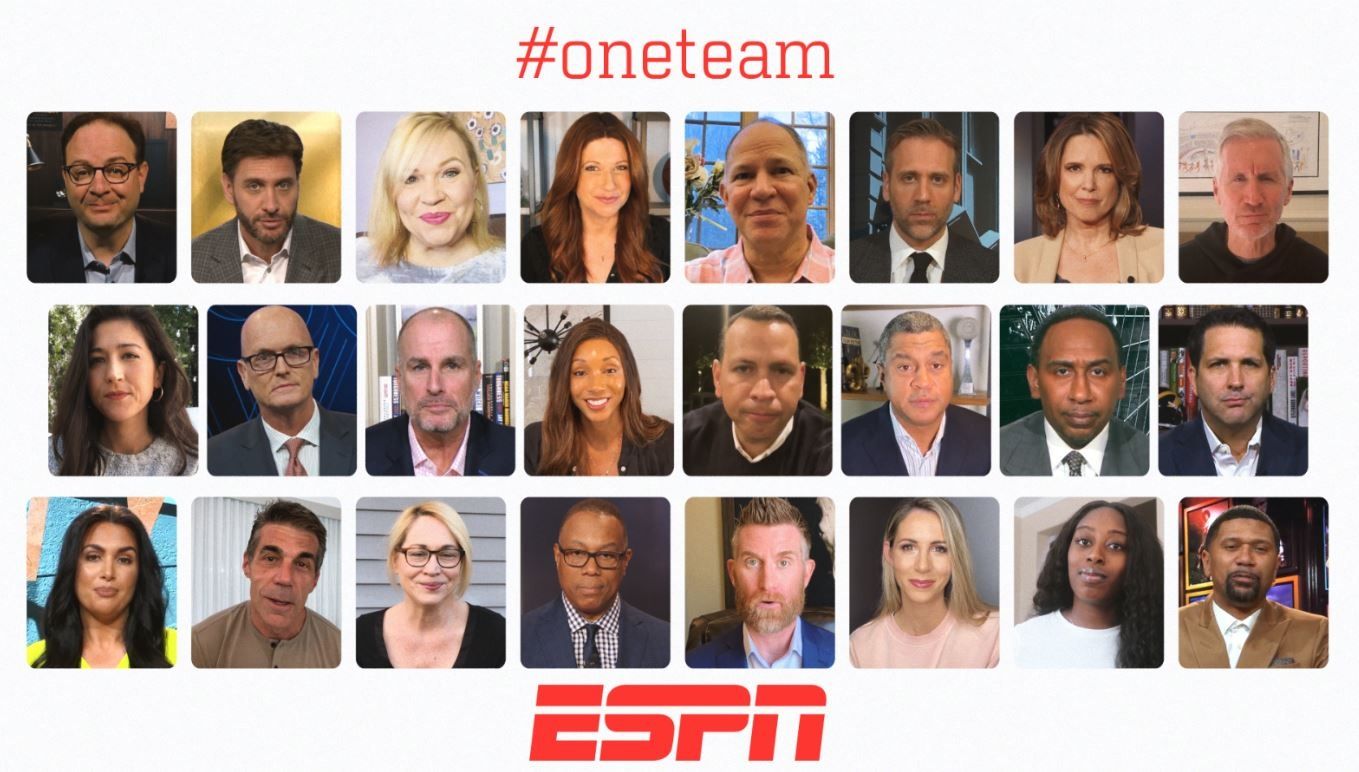 We may all be on the sidelines right now, but we are #oneteam - ESPN Video