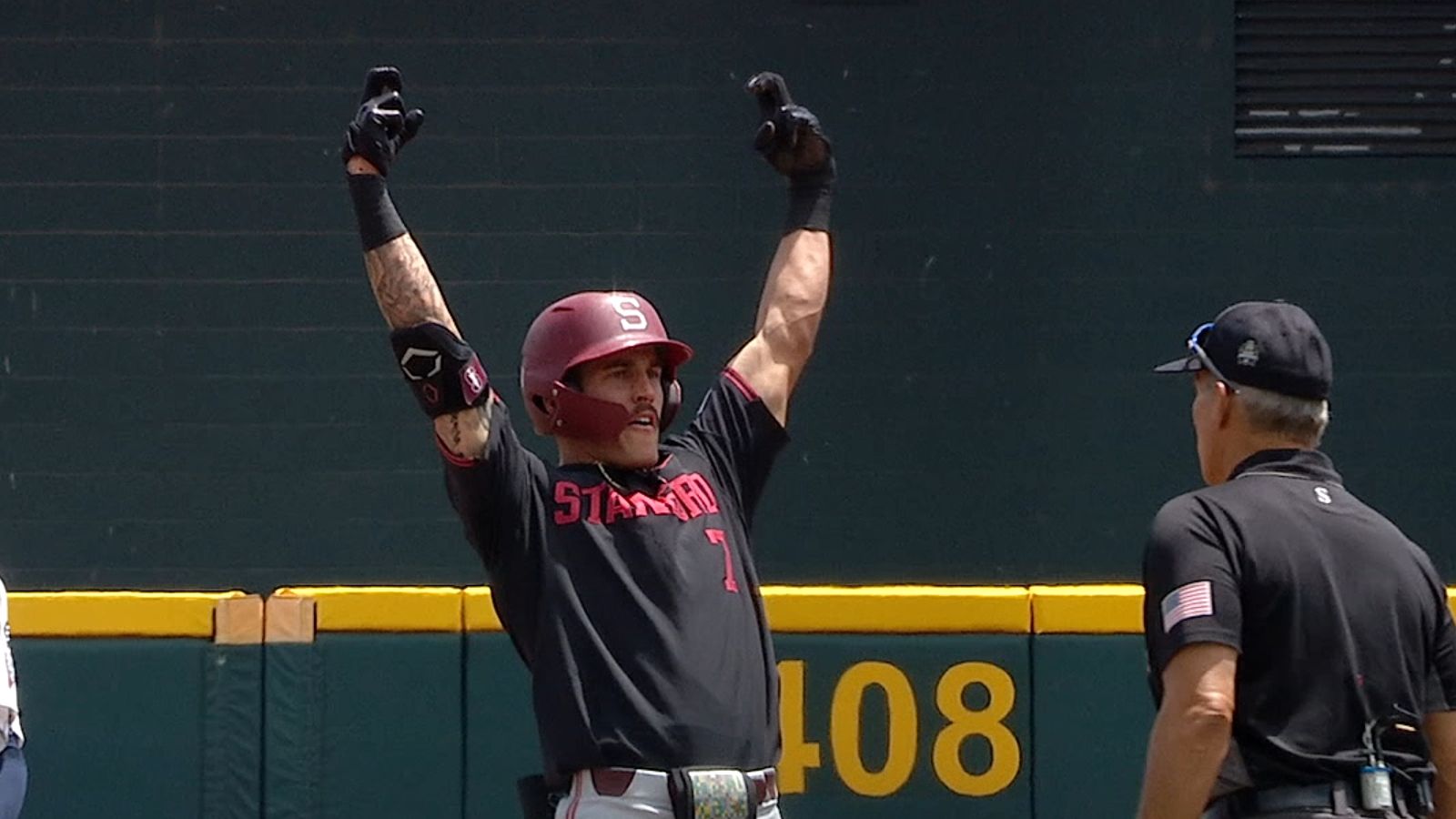 Brock Jones puts Stanford on the board with two-run double - ESPN Video