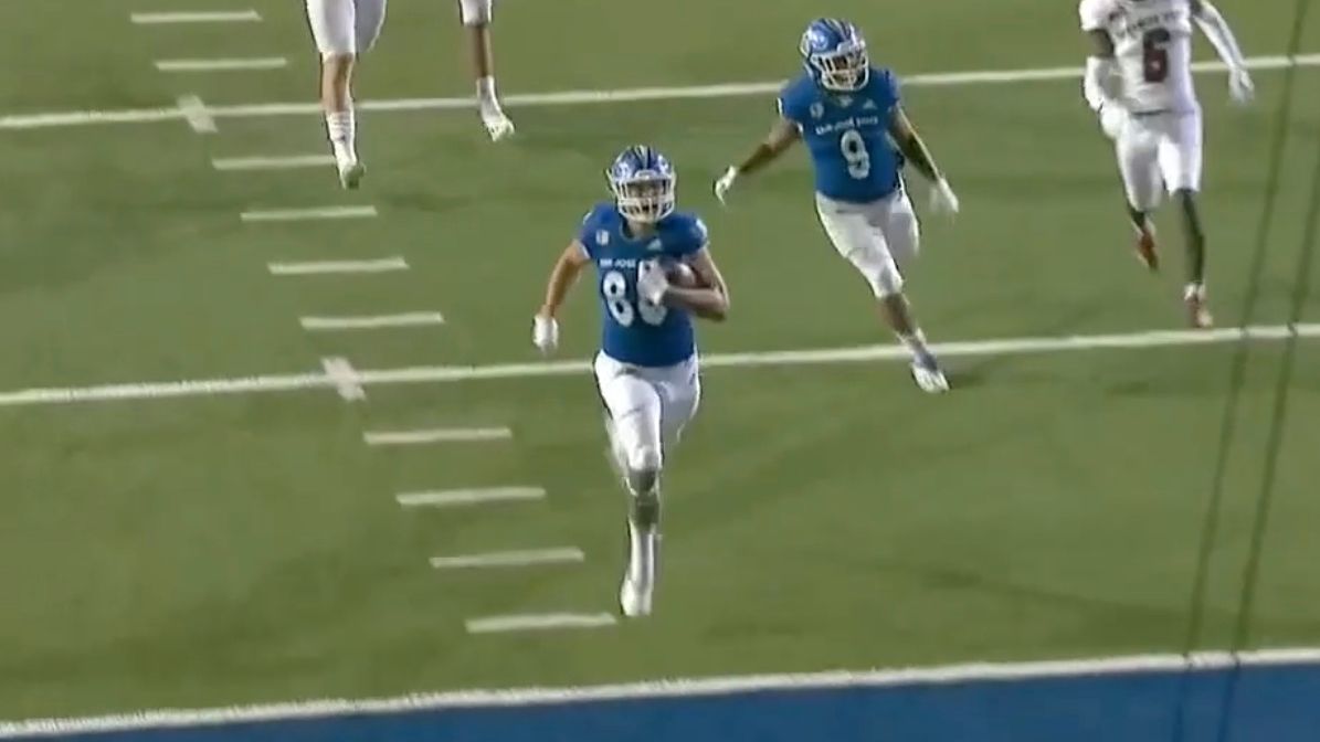 Sam Olson scores 75-yard TD for SJSU - ESPN Video