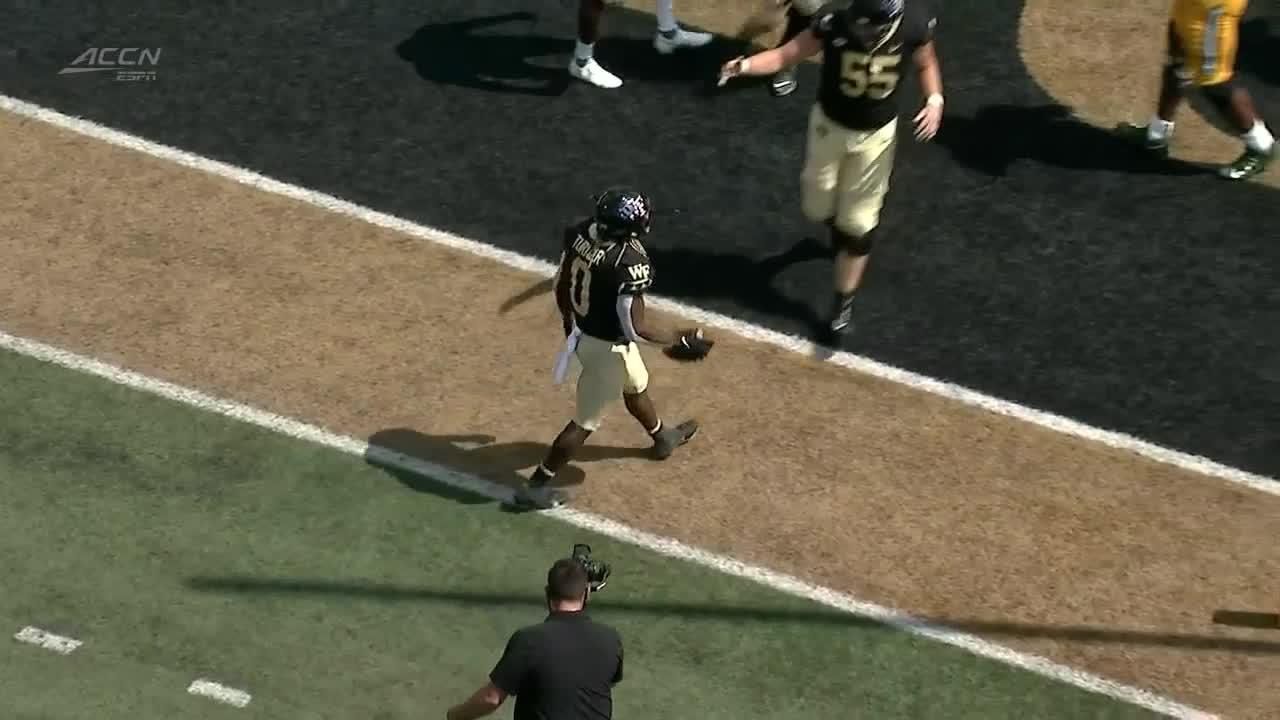 Christian Turner scores 7-yard Rushing TD vs. Norfolk State Spartans ...