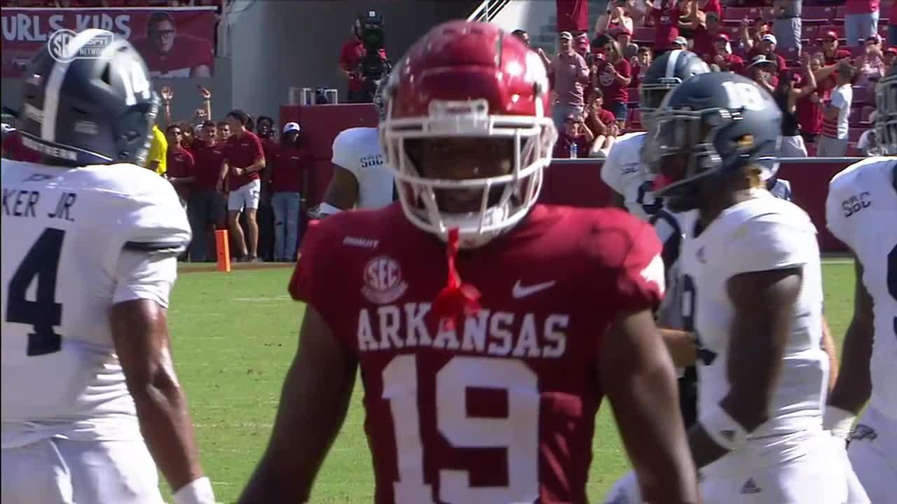 Touchdown! Tyson Morris scores vs. Georgia Southern - ESPN Video