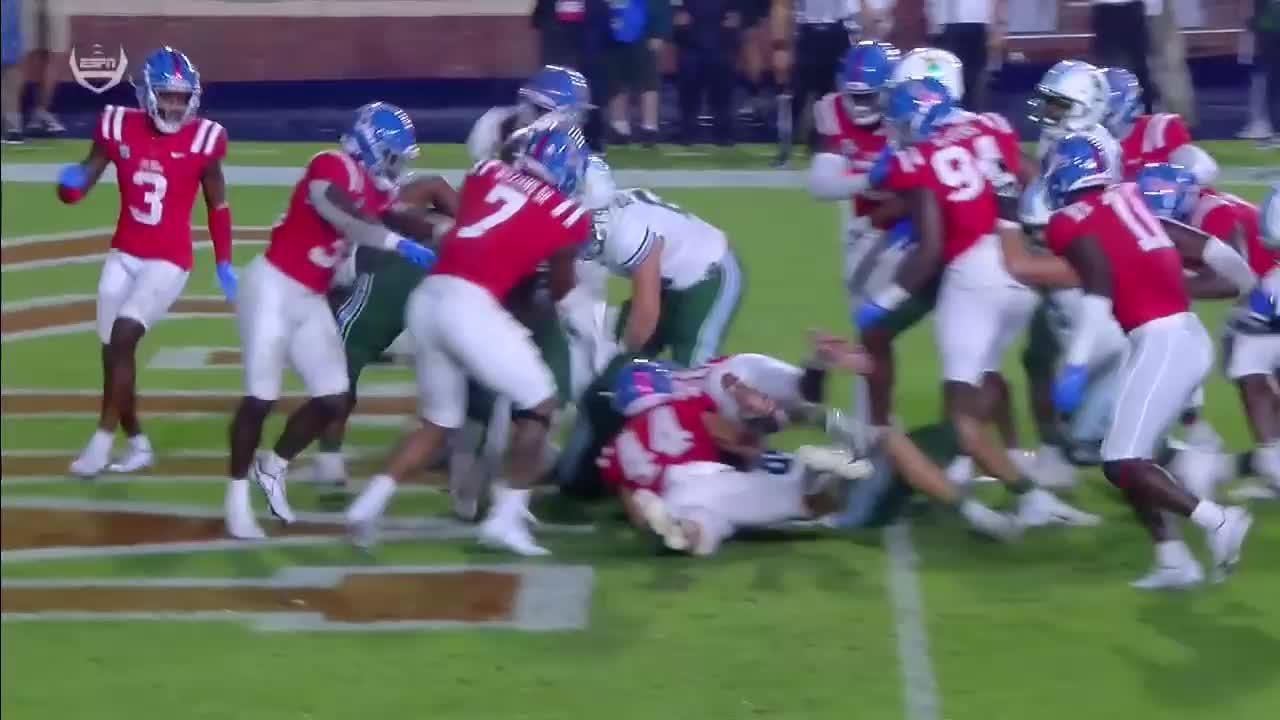 Cameron Carroll scores 1-yard Rushing touchdown vs. Ole Miss - ESPN Video