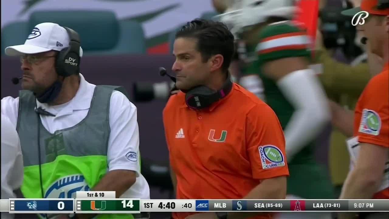 Touchdown! Cody Brown scores vs. Central Connecticut Blue Devils - ESPN ...