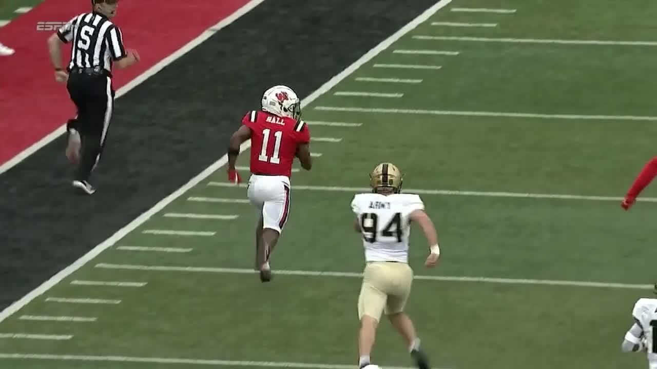 Touchdown! Justin Hall scores vs. Army - ESPN Video