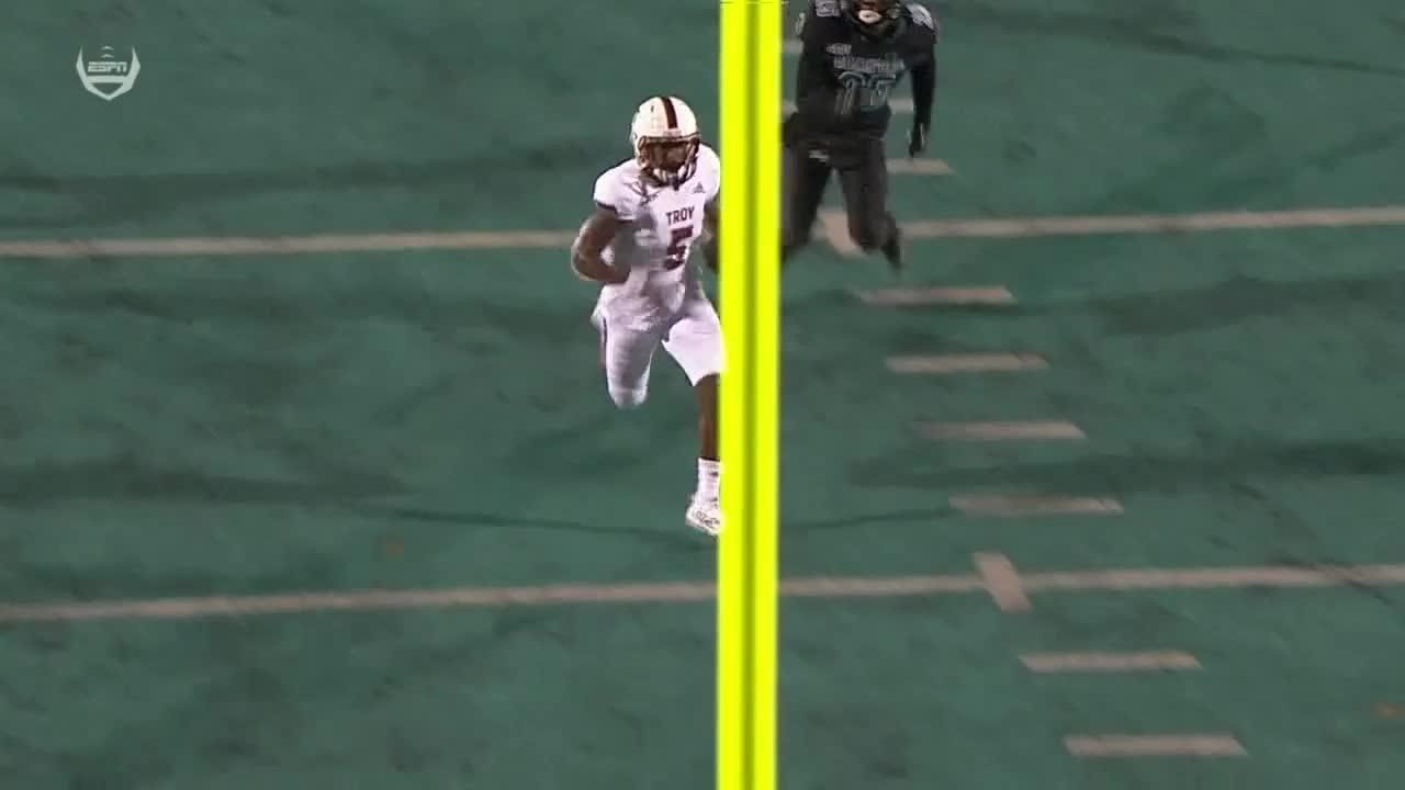 Jabre Barber hauls it in for a 42-yard touchdown - ESPN Video