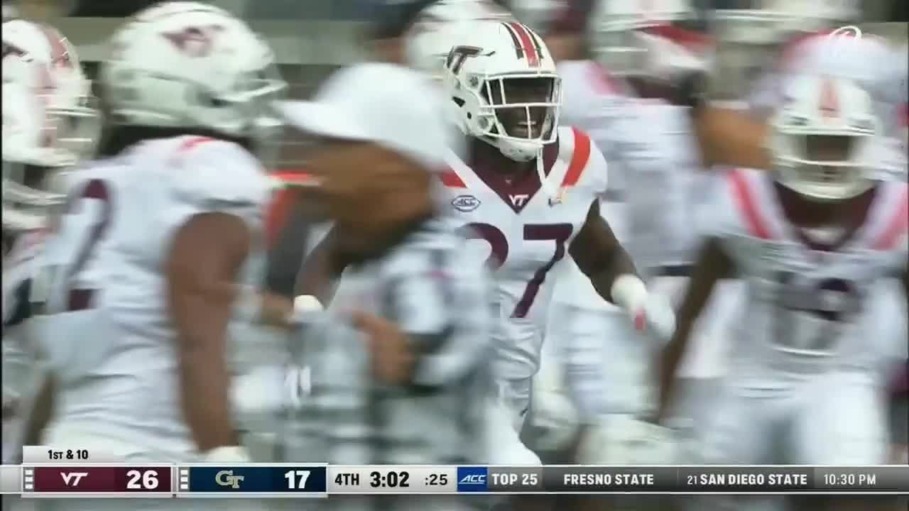 Armani Chatman gets the interception vs. Georgia Tech - ESPN Video