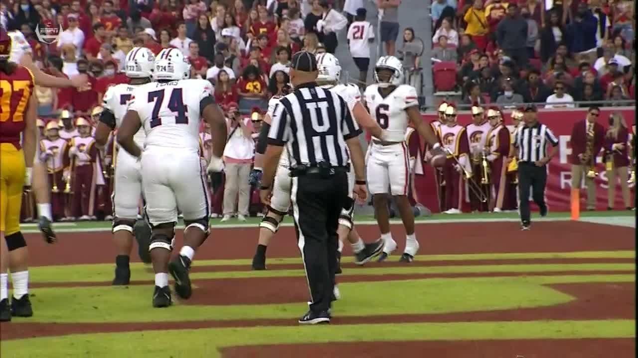 End Zone! Michael Wiley scores 1-yard rushing TD vs. USC - ESPN Video