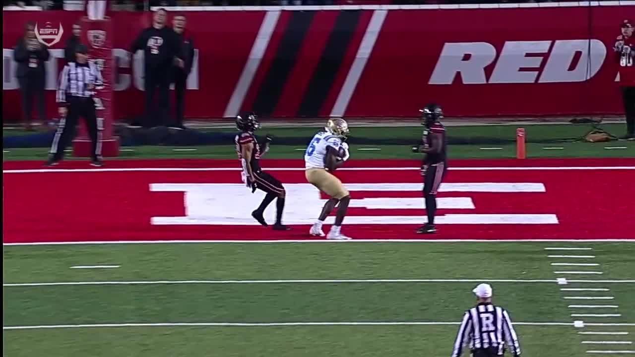 Ethan Garbers airs it out for 6-yard TD Pass - ESPN Video