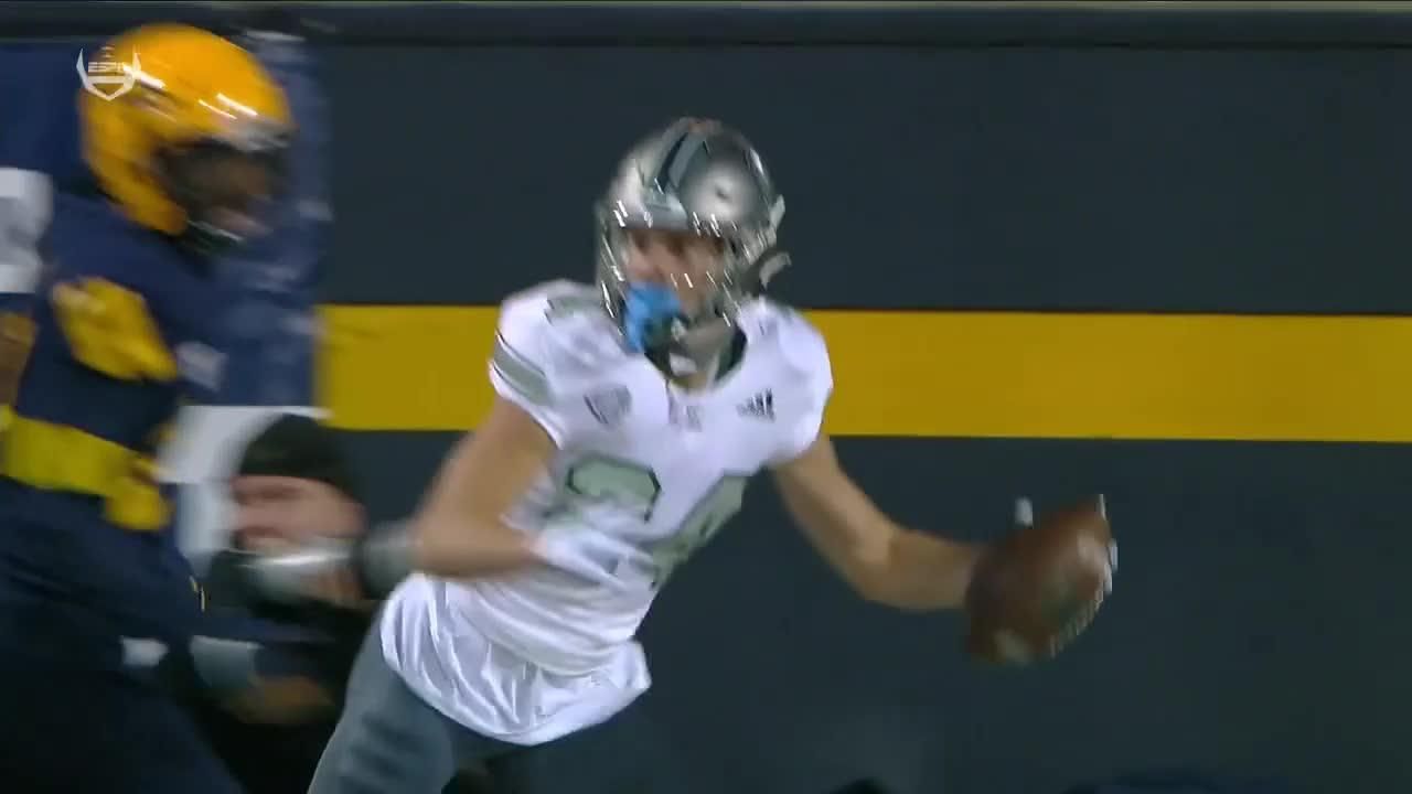 Ben Bryant with 18-yard TD Pass to Tanner Knue vs. Toledo - ESPN Video