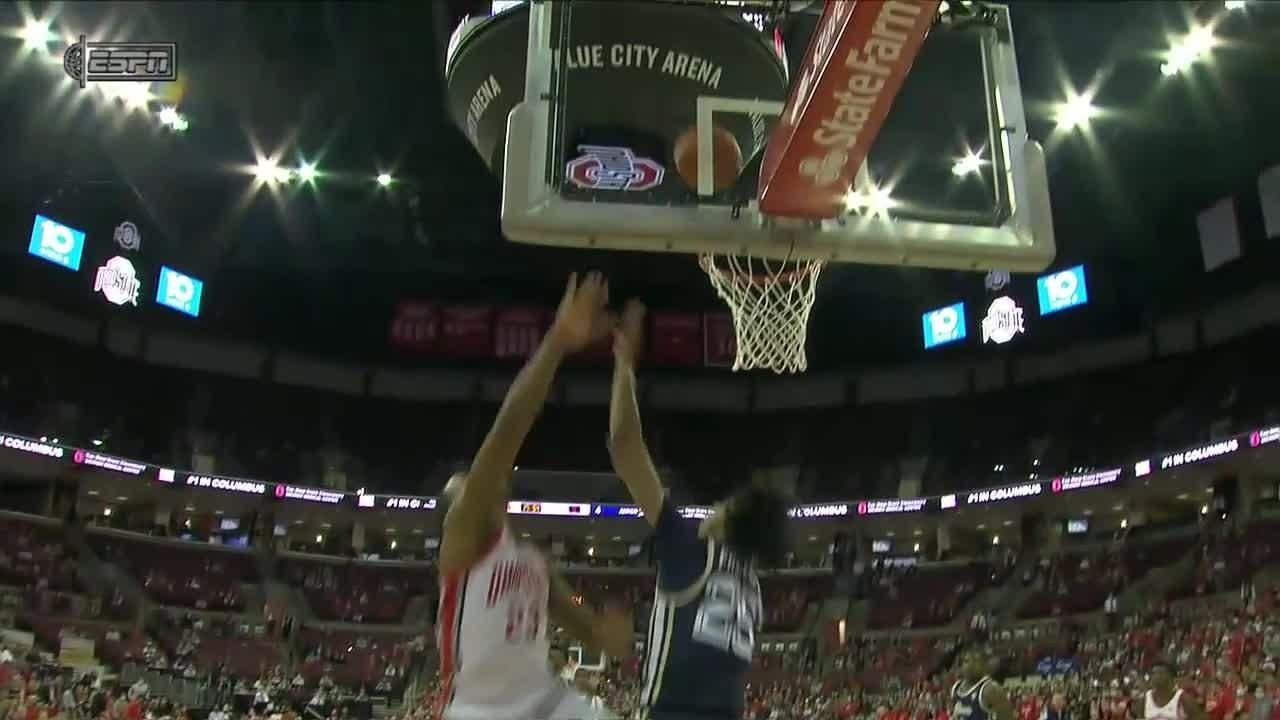 Zed Key finishes down low for Ohio State vs. Akron - ESPN Video
