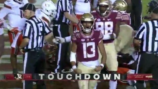 FSU scores the go-ahead TD and 2-pt conversion - ESPN Video