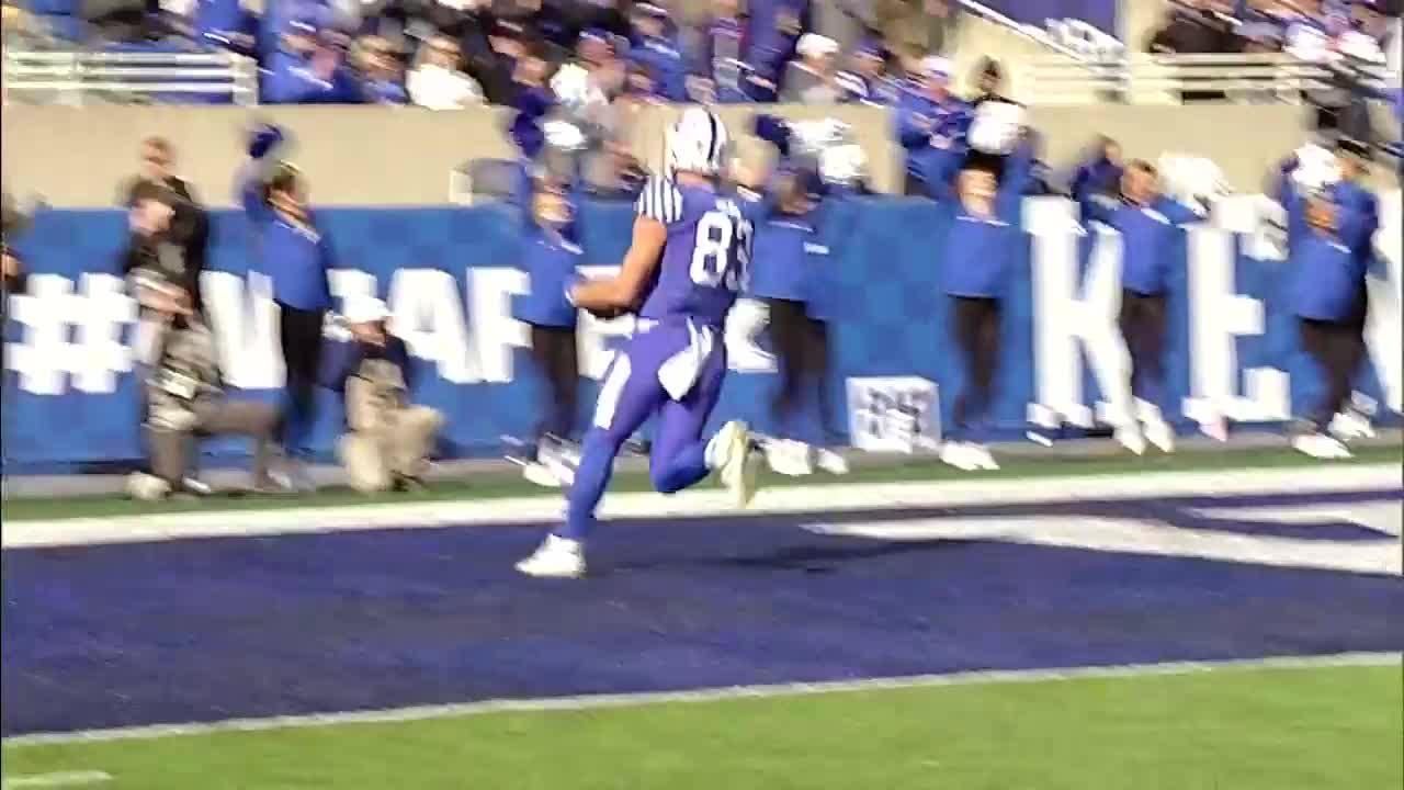 Will Levis with 32-yard touchdown pass to Justin Rigg vs. New Mexico ...