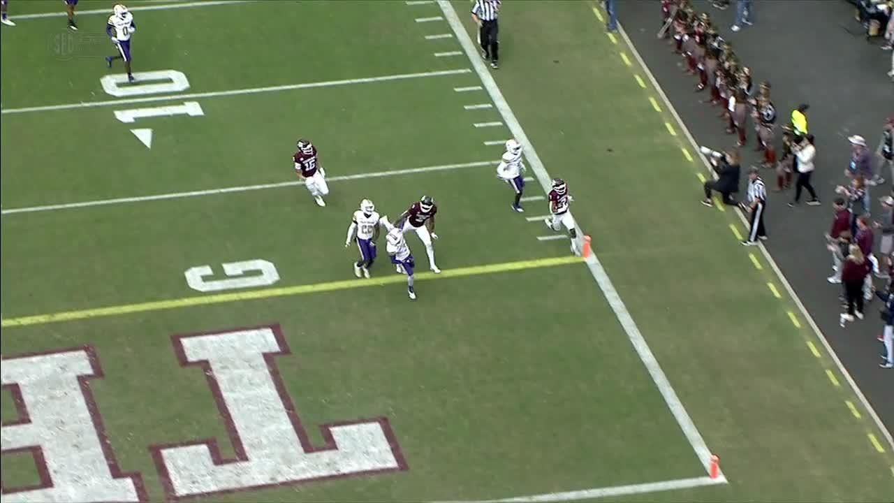 Moose Muhammad III takes a slant 33 yards to the house - ESPN Video