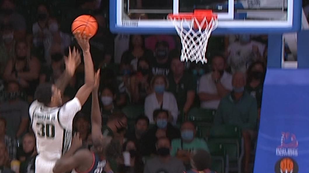 Marcus Bingham Jr. gets the basket plus the foul - ESPN Video