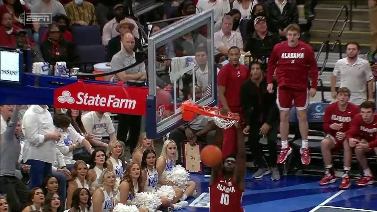 This flush from Charles Bediako was too nice - ESPN Video