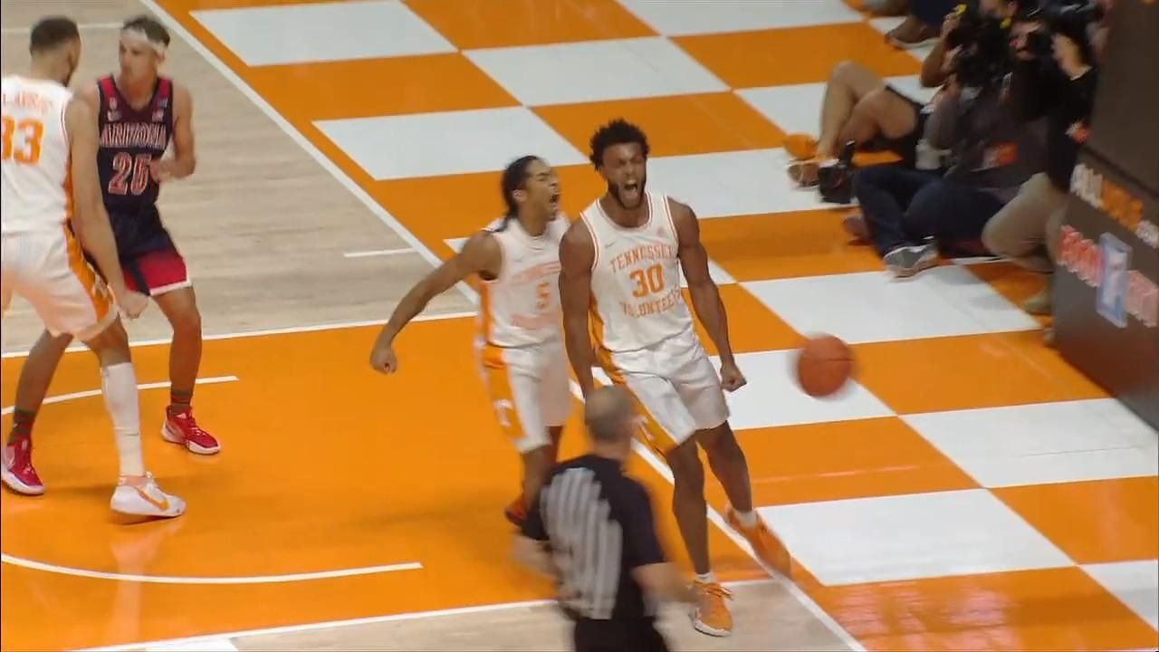 Josiah-Jordan James steals and hammers one down for Tennessee - ESPN Video