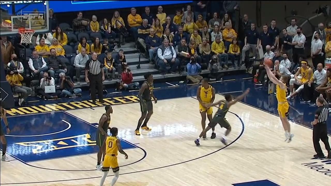 Sean McNeil shows off his range with another deep 3 against Baylor ...