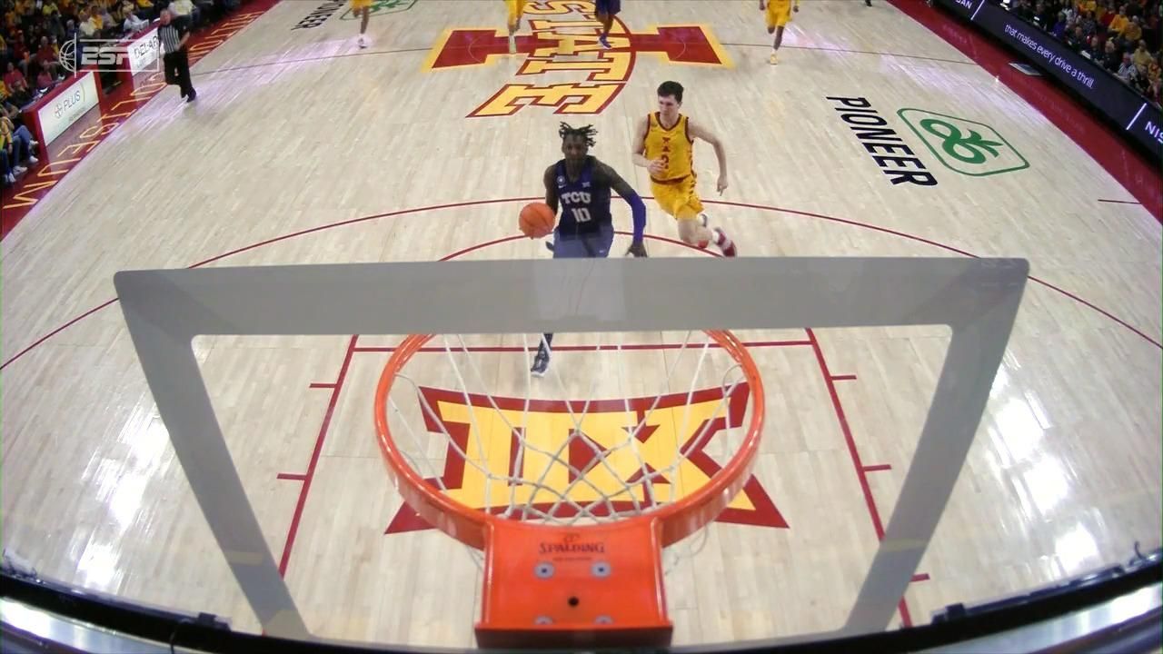 Damion Baugh grabs the steal and flushes home the dunk - ESPN Video